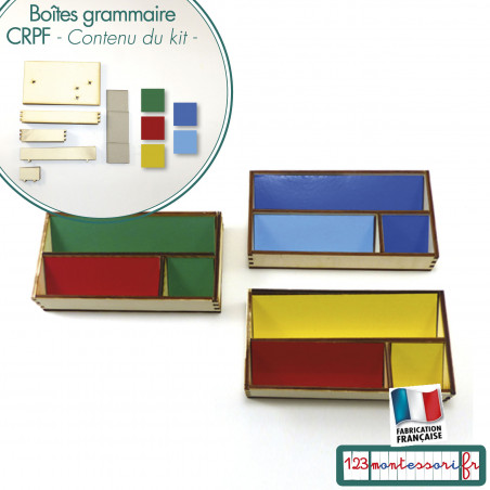 Boites de travail des natures de mots du CFRP Montessori (interjection ...