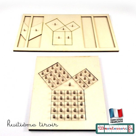 Puzzles Montessori pour le théorême de Pythagore